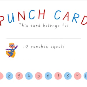 EDITABLE: 10,20,30 and 40 Hole Punch/stamp Cards in NSW & ACT ...