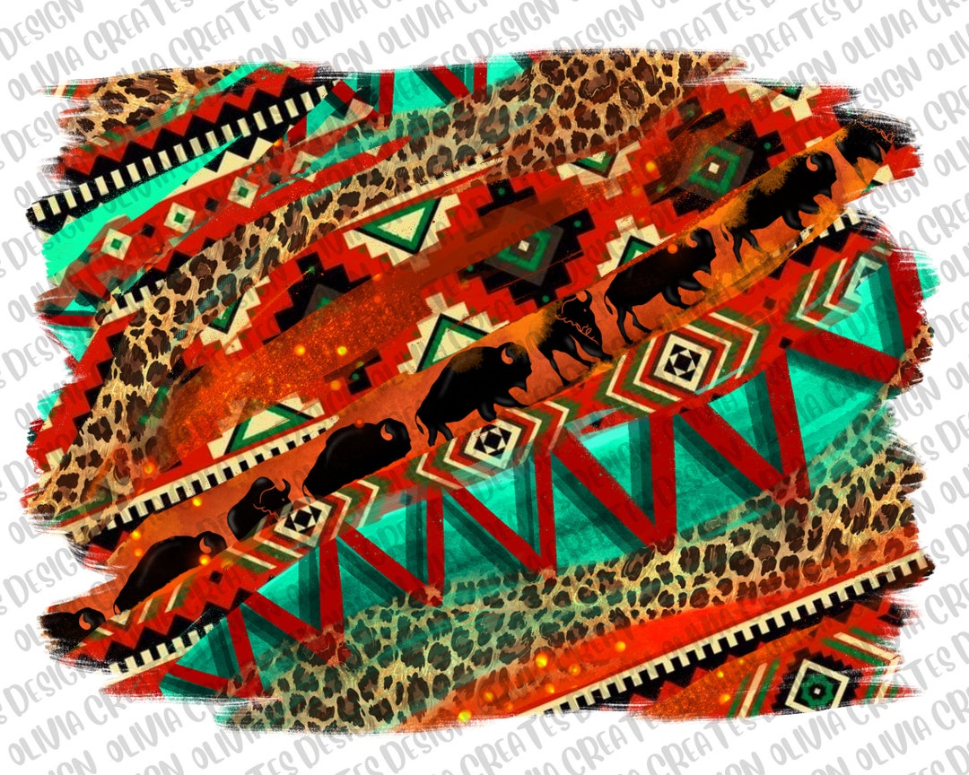 Western Aztec Background Pattern Png Sublimation Design - Etsy