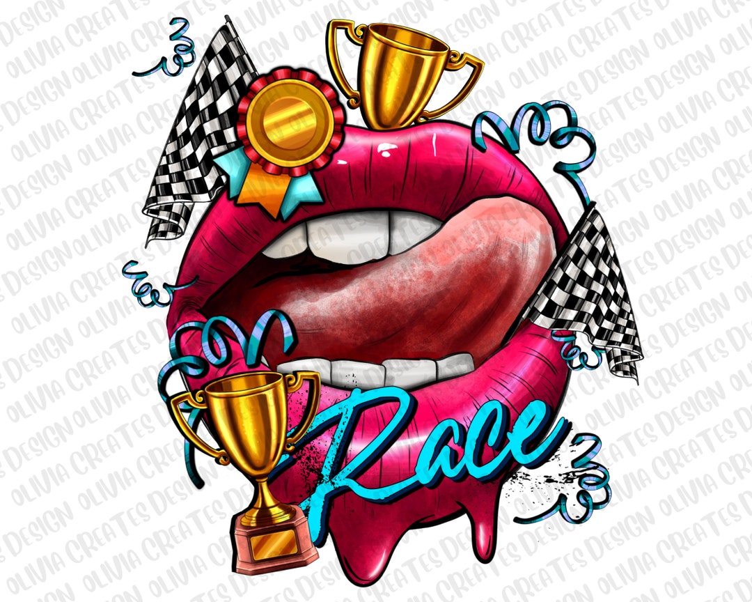 Racing Lips Png Sublimation Design Download, Race Sports Png, Racing ...