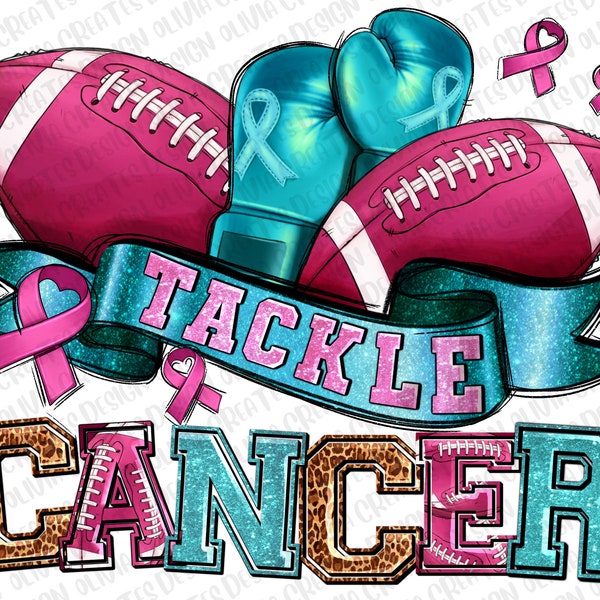 Tackle Cancer Png - Etsy