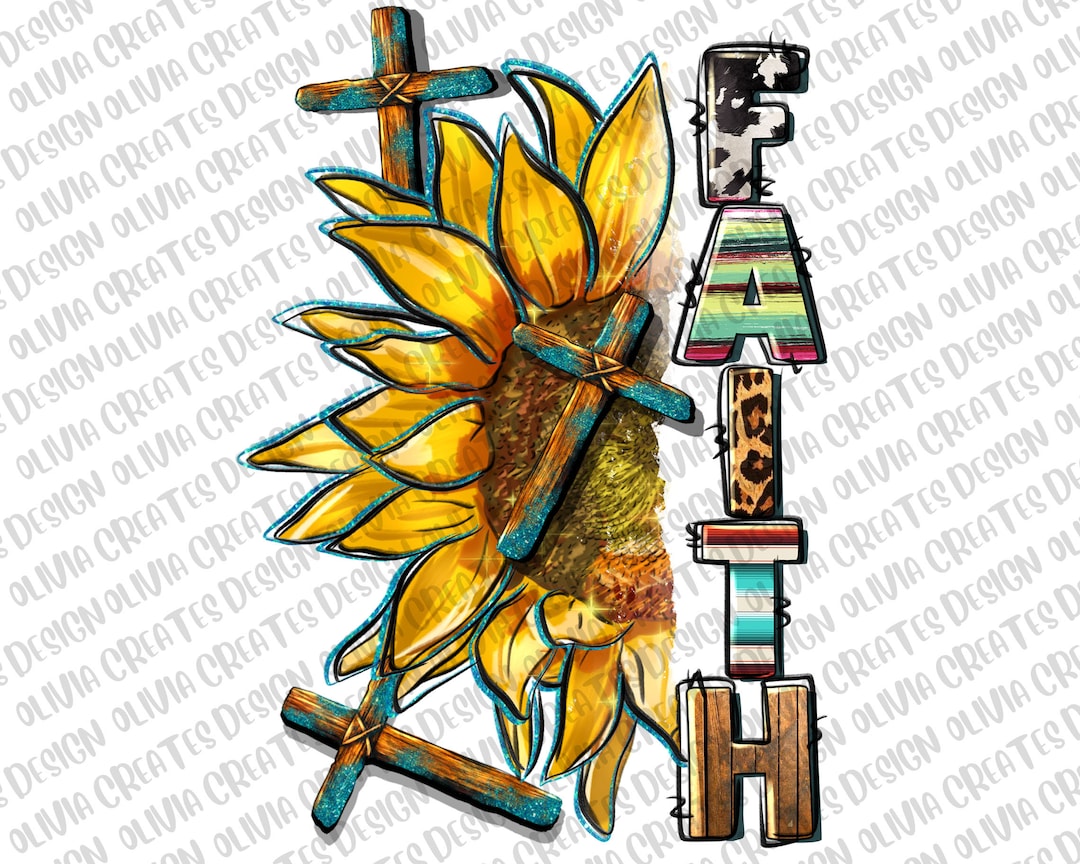 Western Faith With Sunflower Png Sublimation Design Download - Etsy