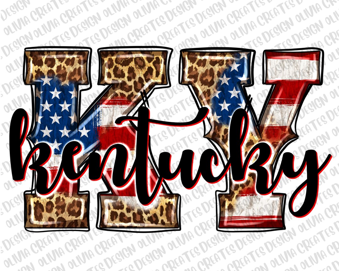 Western Kentucky Png Sublimation Design Download, 4th of July Png, USA Flag Png, Kentucky Png ...