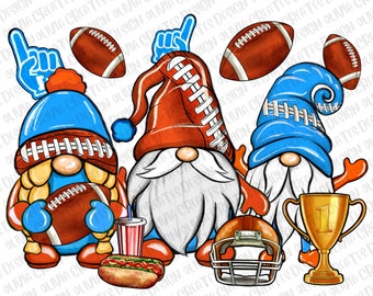 Football Gnome PNG Clipart Instant Download Sublimation - Etsy