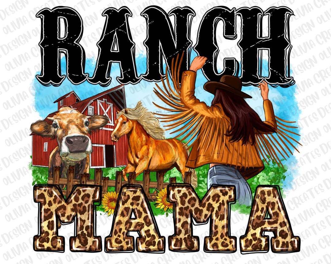 Ranch Mama Png Sublimation Design Download Western Mama Png - Etsy