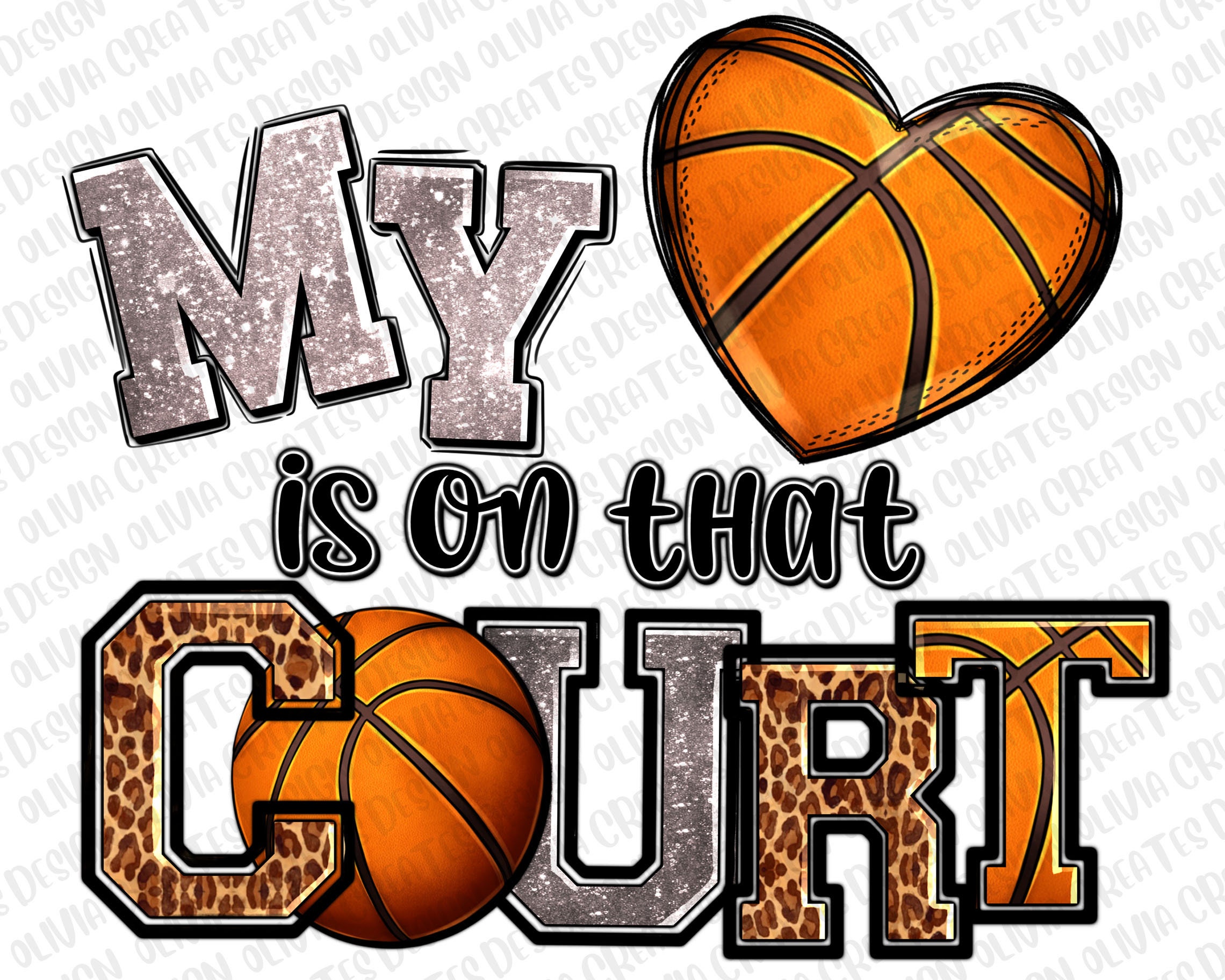 Heart Basketball Vector