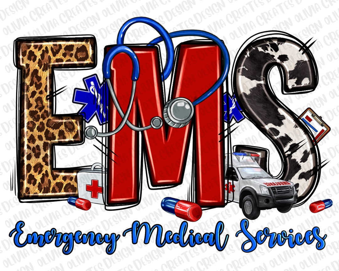 EMS Emergency Medical Services Png Sublimation Design Download ...