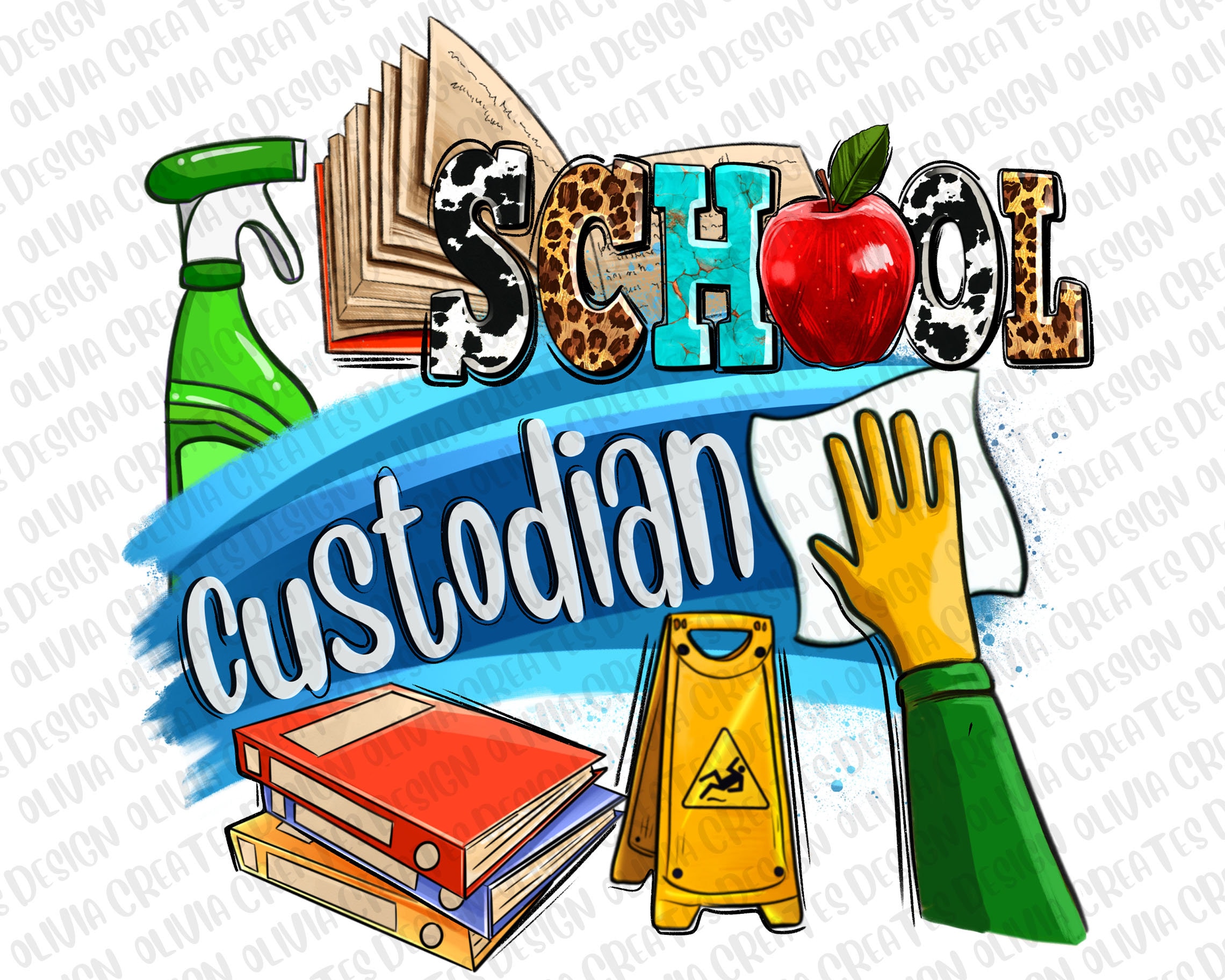 School Janitors Clipart