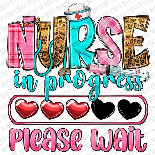 Nursing in Progress Png - Etsy