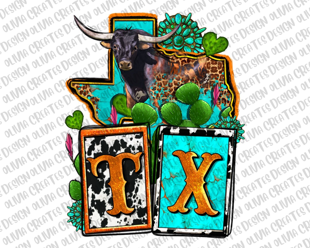 TX Texas Png Sublimation Design Download Western Texas Png - Etsy