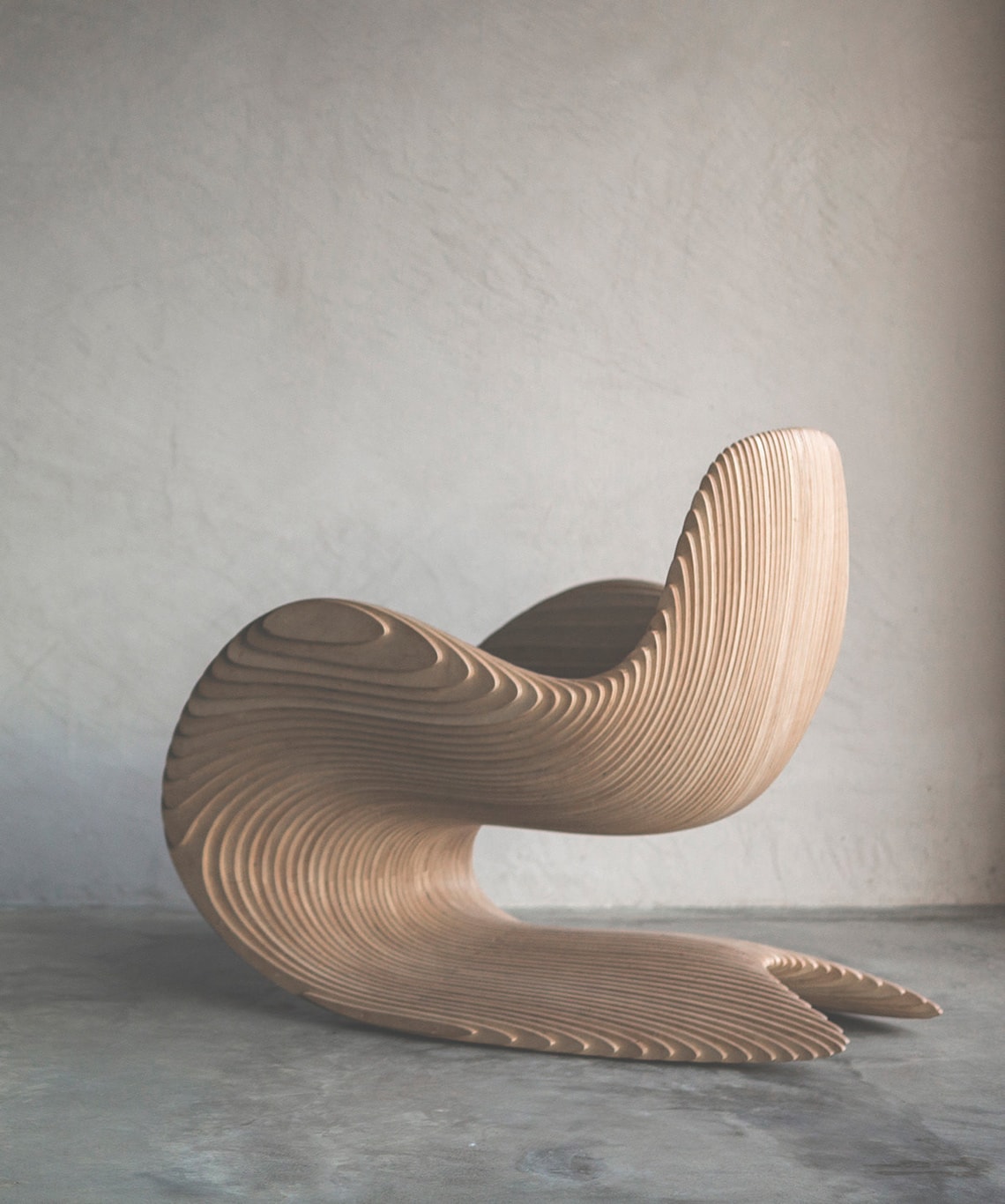 Iconic Modern Wooden Chair, Handmade Wood,natural Wood,parametric ...