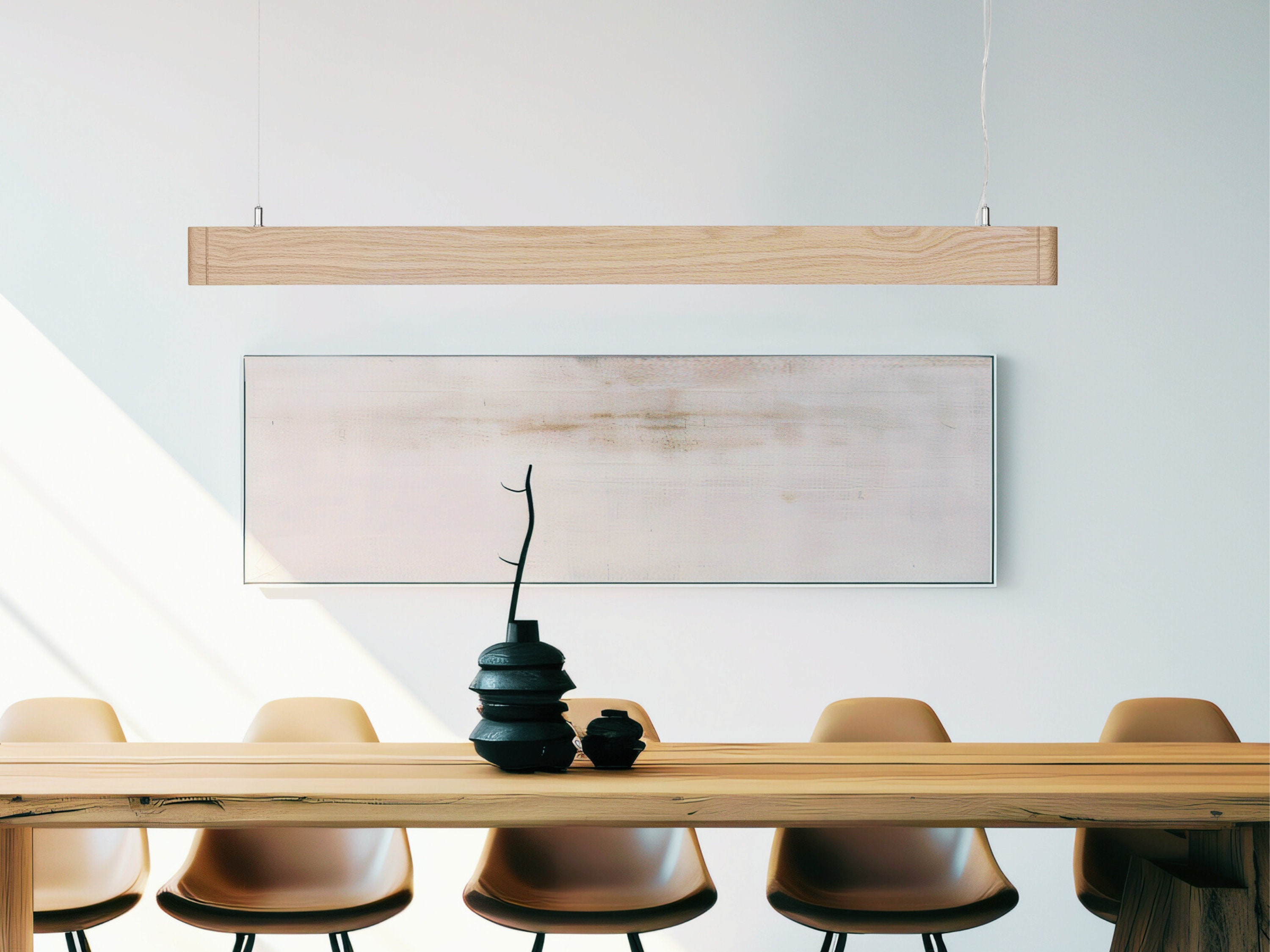 Wood Suspension Chandelier,pendant Chandelier,dining Room Light ...