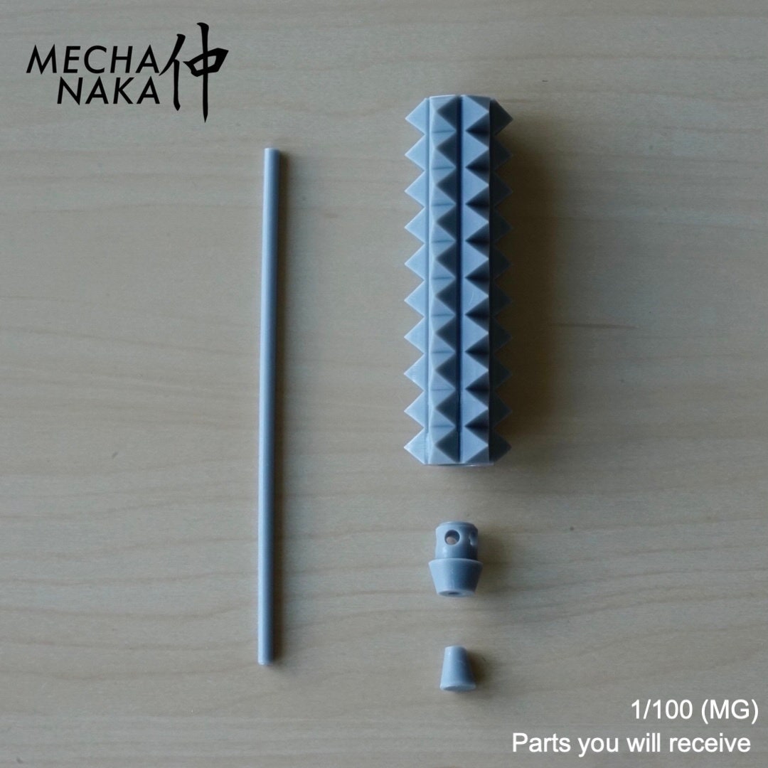 Miniature Wolf Teeth Mace (langyabang) for 1/144 & 1/100 Scale Mecha ...