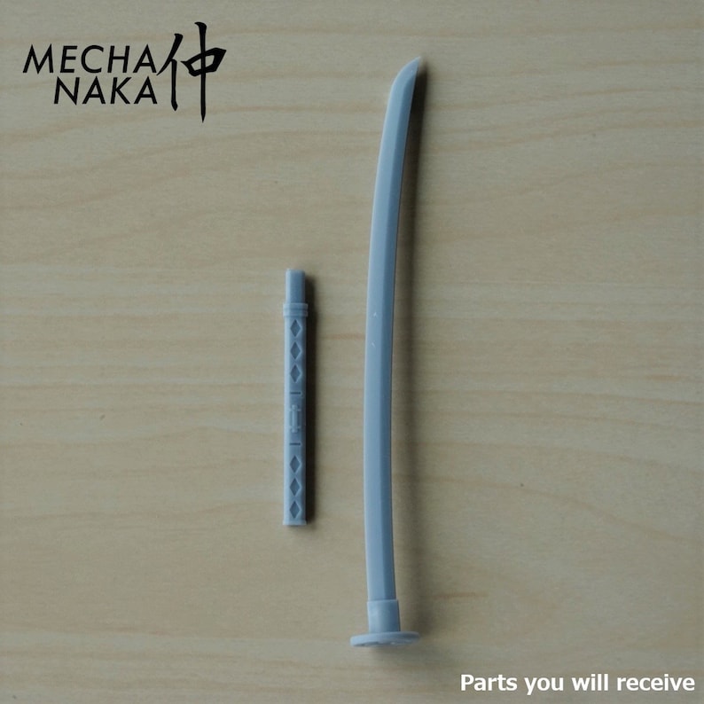 Miniature Katana (japanese Sword) for 1/144 & 1/100 Scale Mecha Model ...