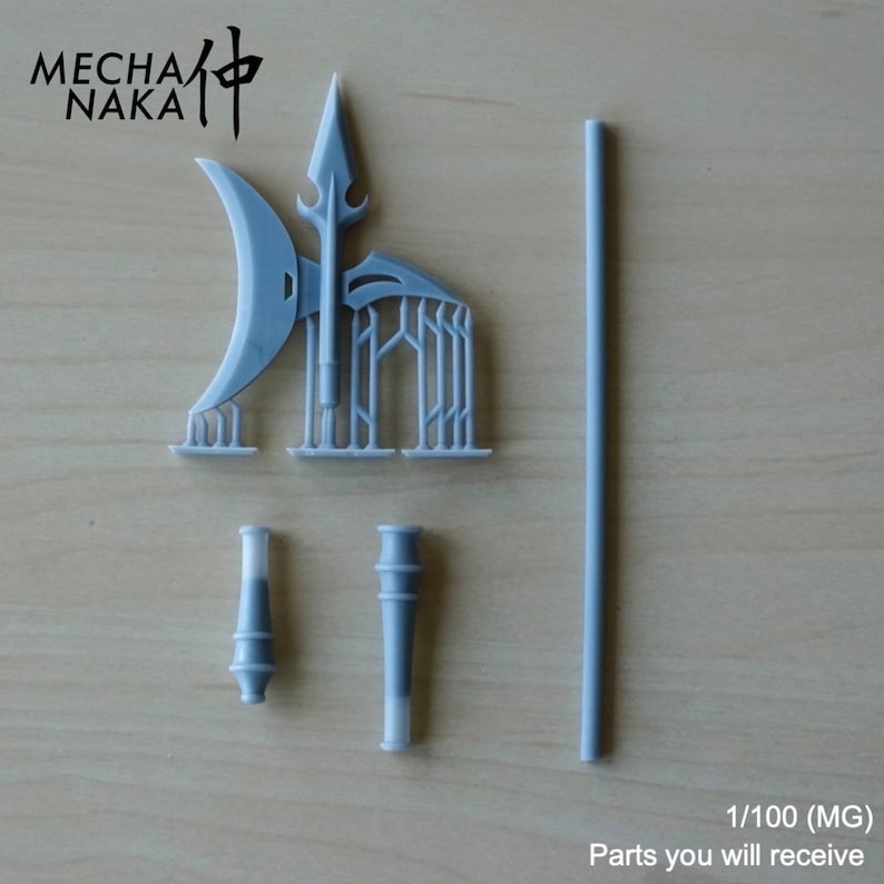 Miniature Chinese Halberd for 1/144 & 1/100 Scale Mecha Model Kits - Etsy
