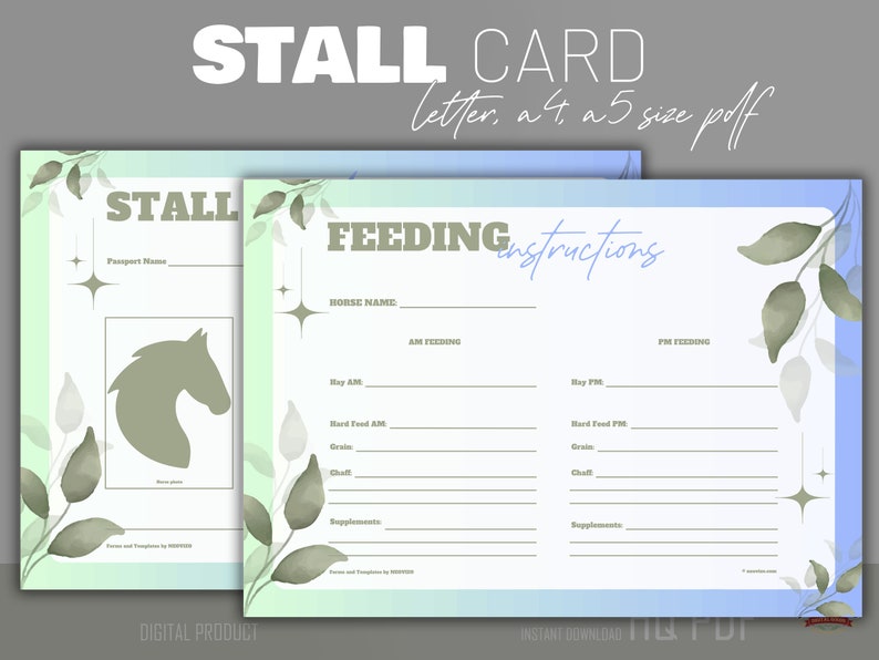 A Cute Design Form to Keep the Most Important Information About Your ...