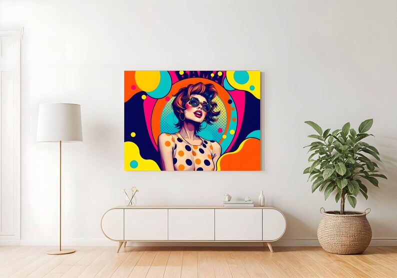 Bright Colors Wall Art for Bar Pop Canvas Art Prints Pop Art Canvas Art ...
