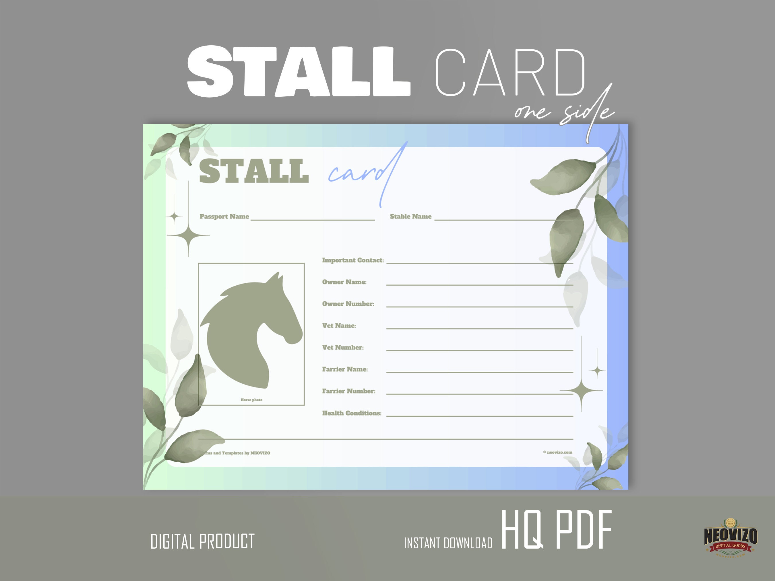 A Cute Design Form to Keep the Most Important Information About Your ...