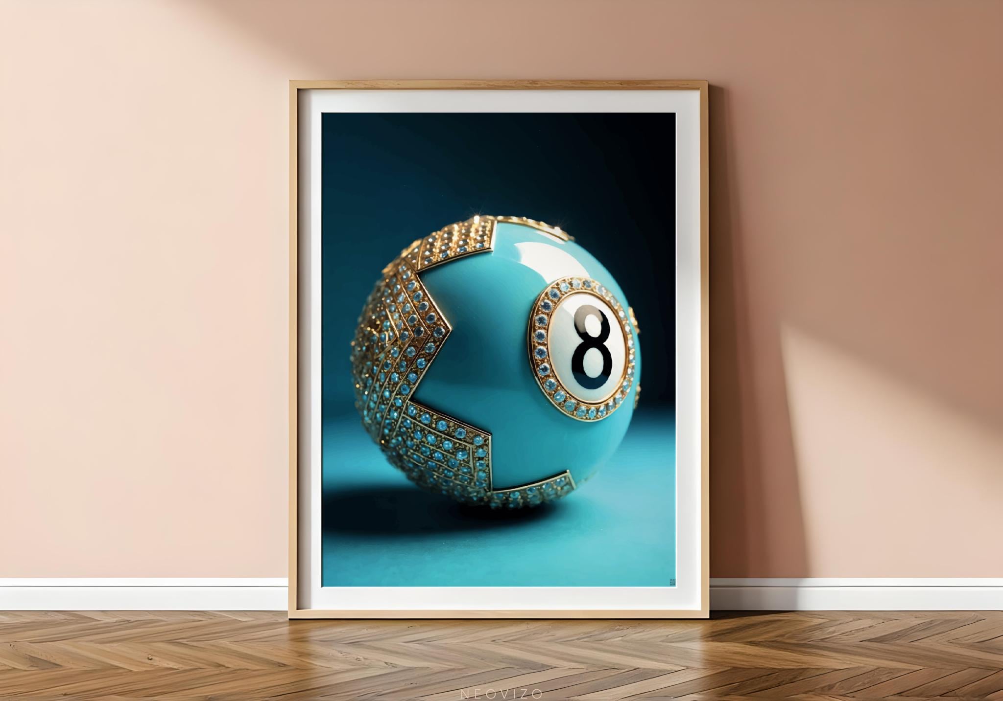 Art for Walls A Magic 8 Ball Turquoise · Prints for Living Room ...