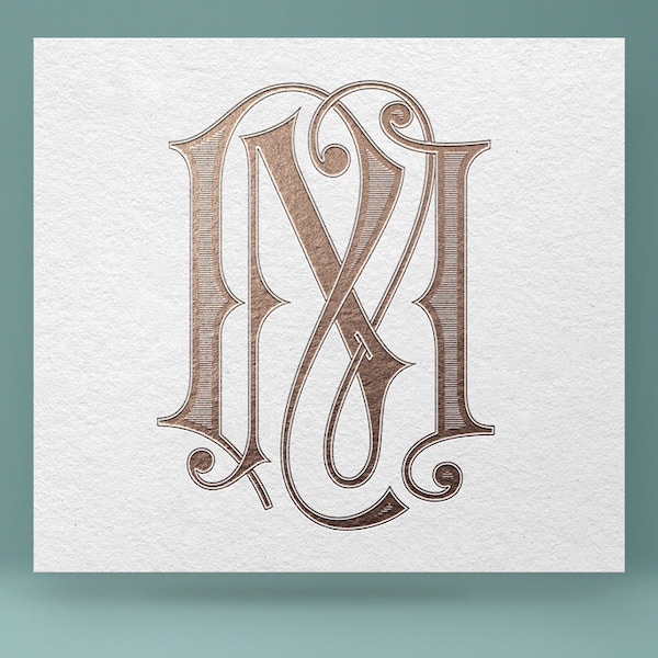 Wedding Logo Nm - Etsy