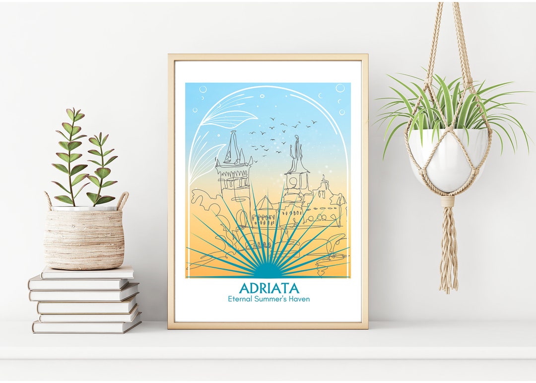 ACOTAR Fan Art Adriata Capital City of the Summer Court - Etsy