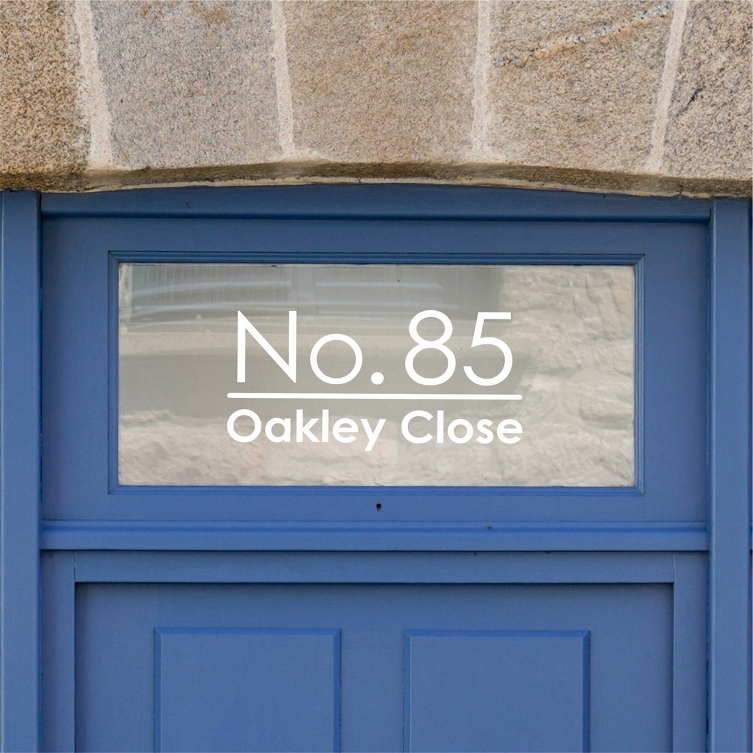Door Number Stickers | Stylish House Number | Waterproof Vinyl Door ...