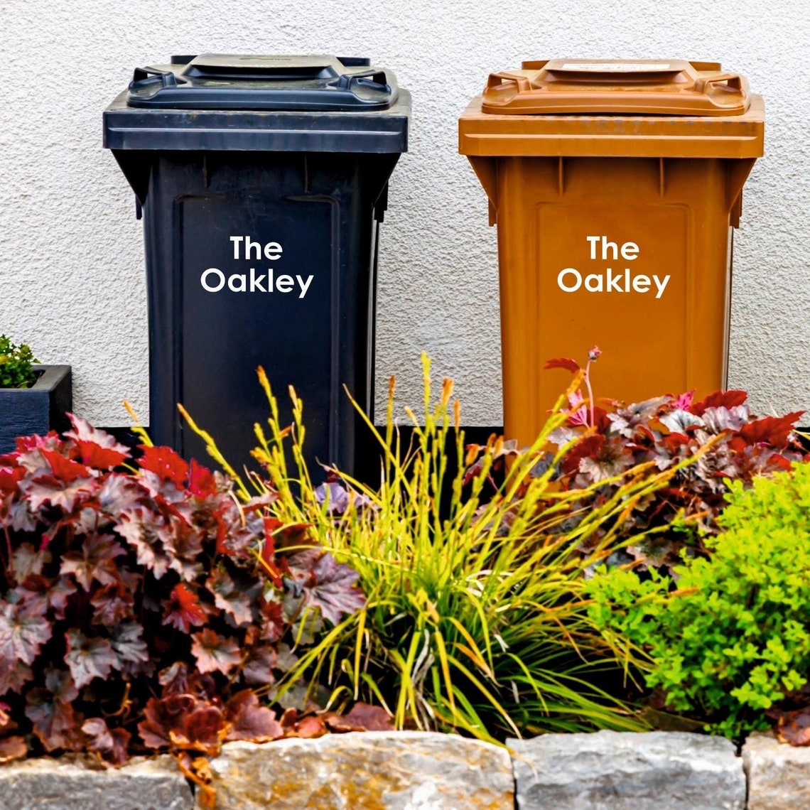 Custom Wheelie Bin Stickers | House Name Bin Sticker | Waterproof Vinyl ...