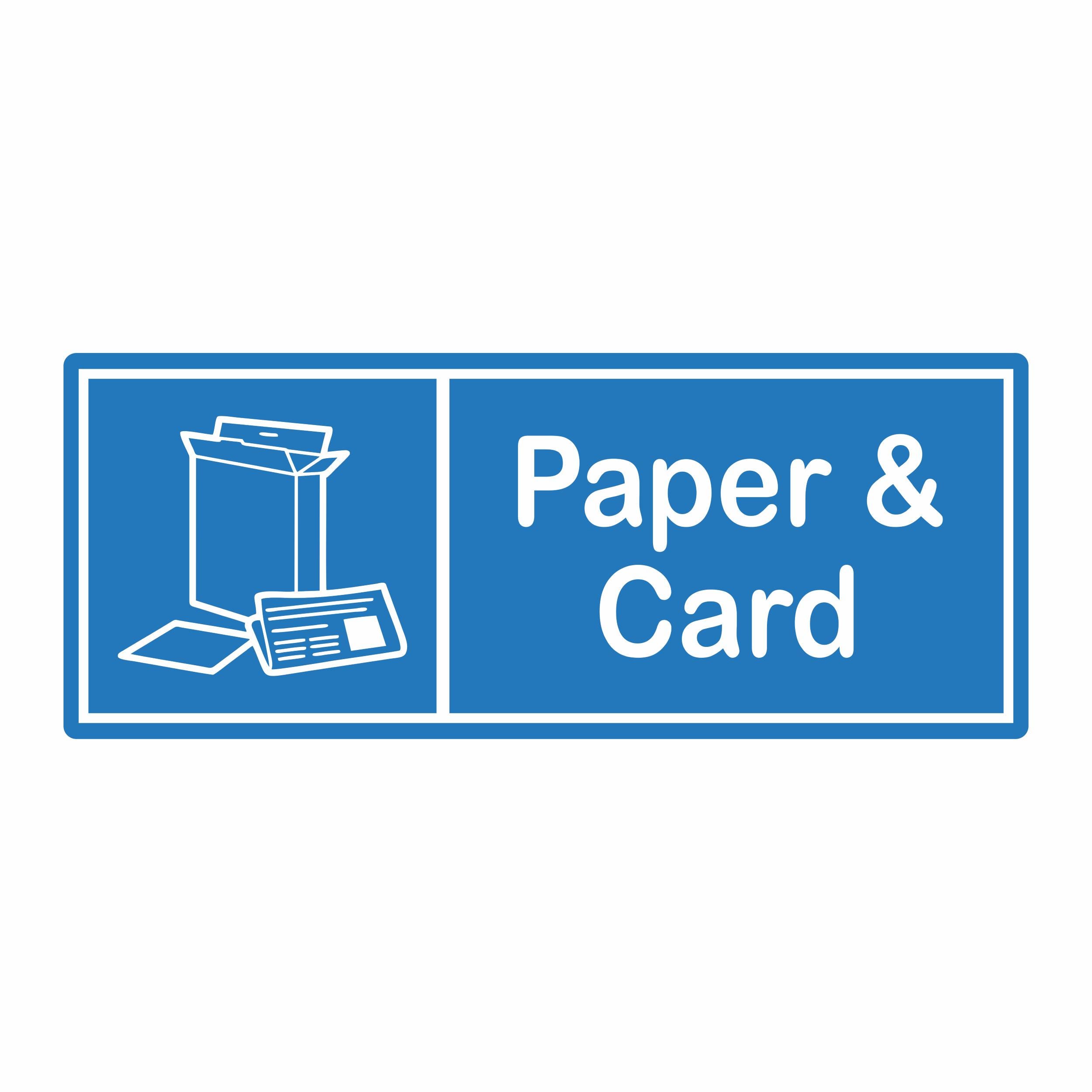 6x Mixed Recycling Labels | Home, Office, Kitchen, Recycle Bin Stickers ...