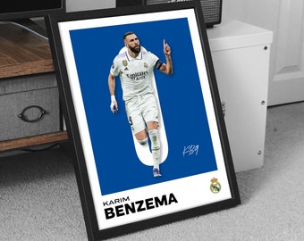 Karim Benzema Real Madrid Art Print - Etsy UK