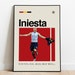 Andrés Iniesta Poster- Perfect for Fans! • Spain Football, FC Barcelona ...