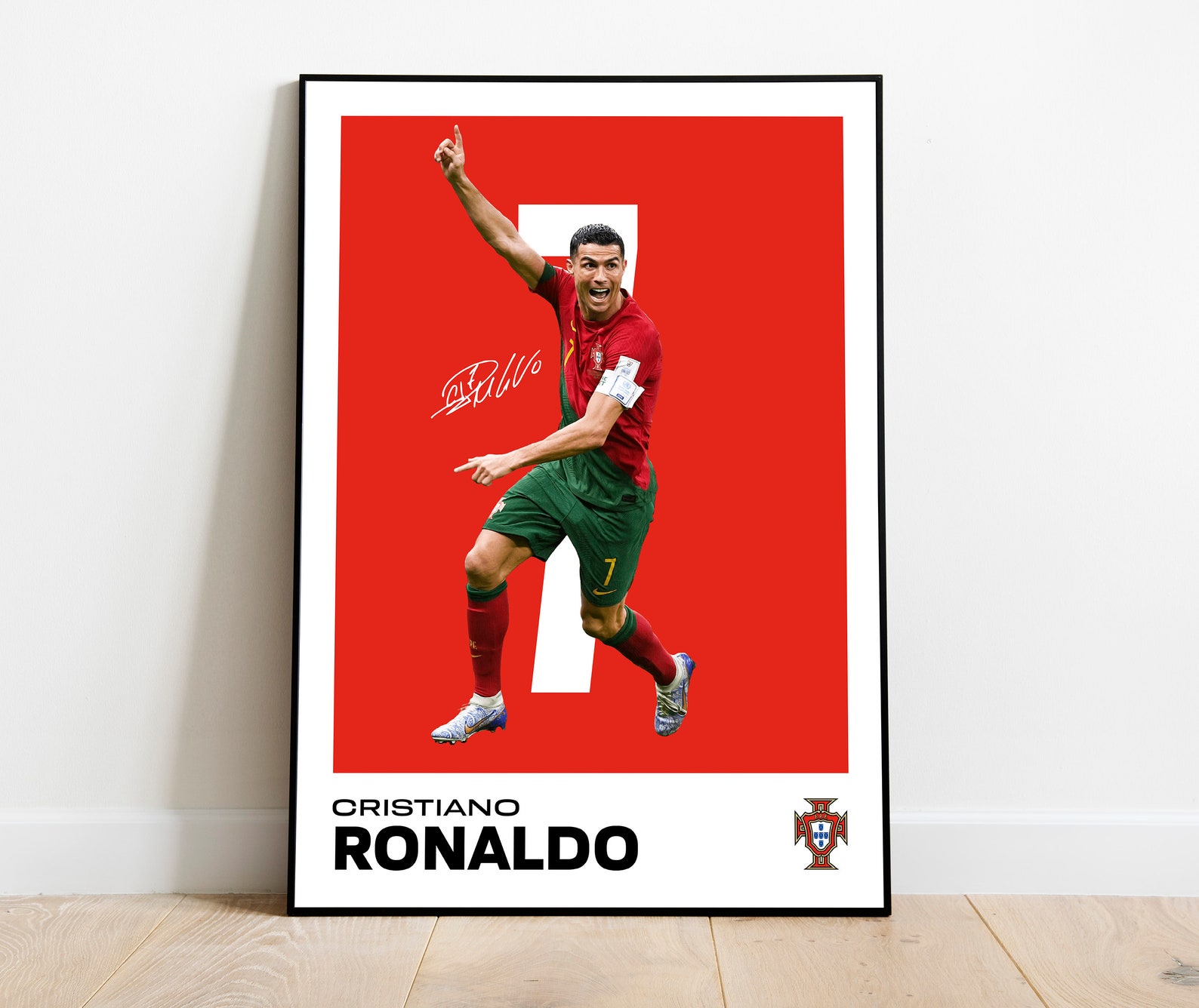 Cristiano Ronaldo Poster Perfect for Fans Portugal Football, 11x14 ...