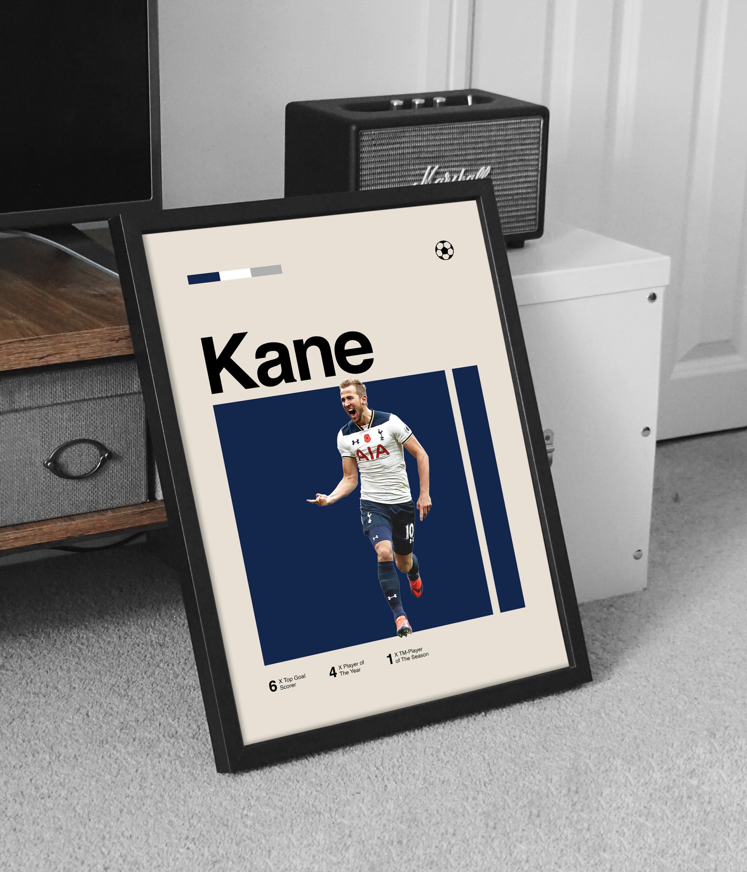Harry Kane Poster - Perfect for Fans! • Tottenham Hotspur Print ...