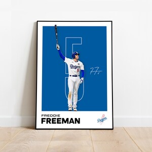 Freddie Freeman Poster - Perfect for Fans! • Freeman Artwork, Sports ...