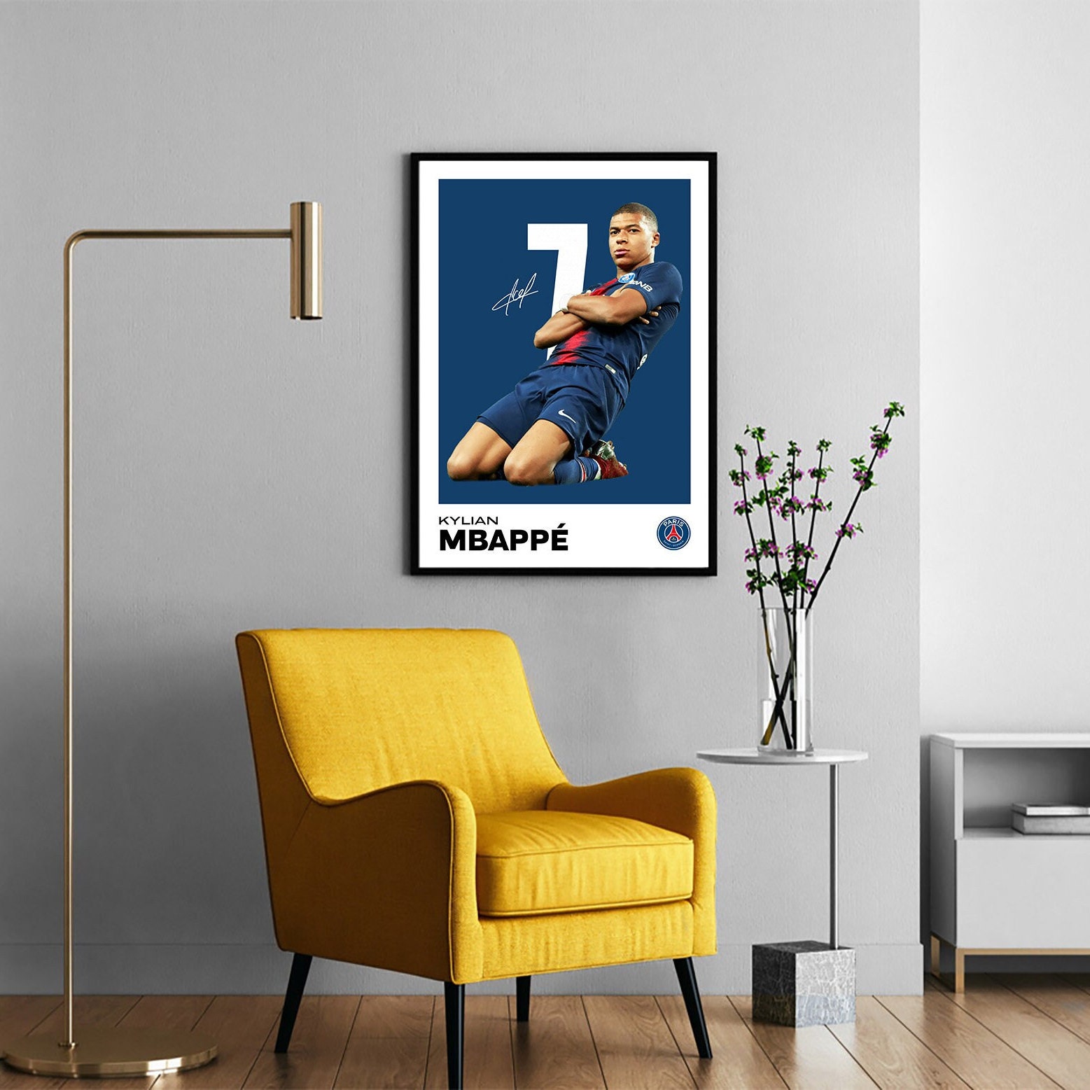 Kylian Mbappé Poster - Perfect for Fans! - Paris Saint Germain, 11x14 ...