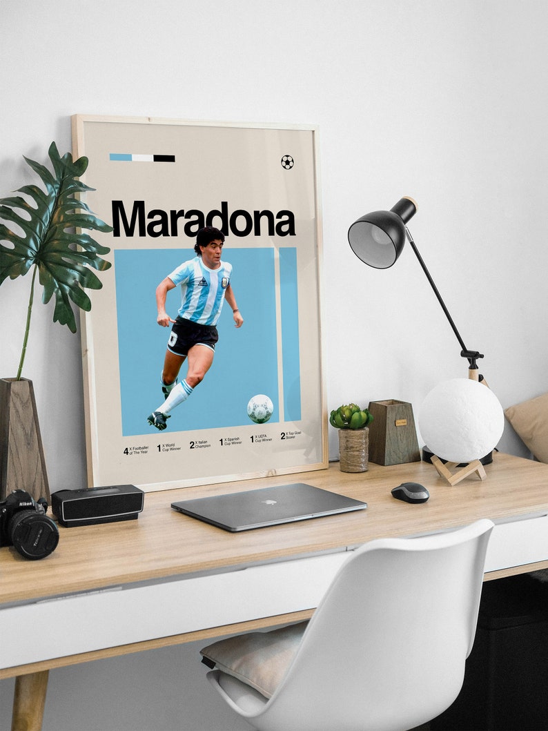 Diego Maradona Poster - Perfect for Fans! • Argentina Football Art ...