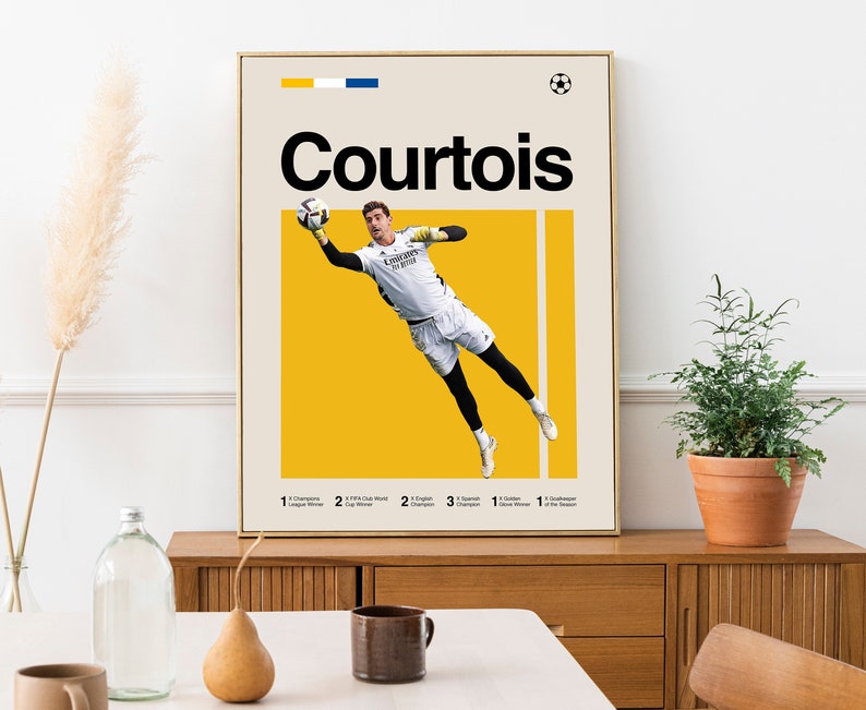 Thibaut Courtois Poster Perfect for Fans La Liga Real Madrid ...