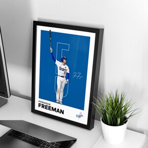 Freddie Freeman Poster - Perfect for Fans! • Freeman Artwork, Sports ...
