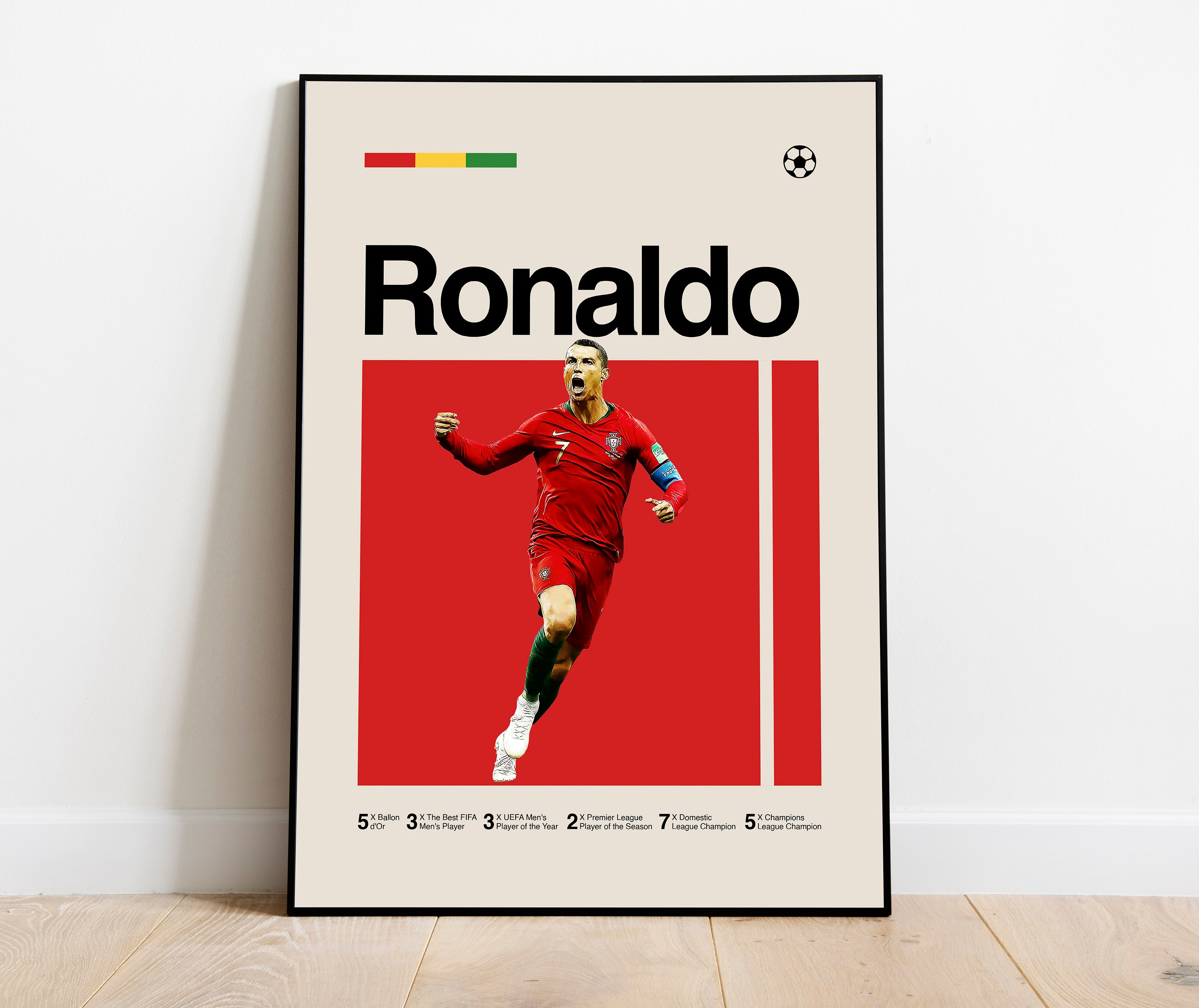 Soccer Legends Poster - Messi Ronaldo Mbappe Neymar Art Print ...