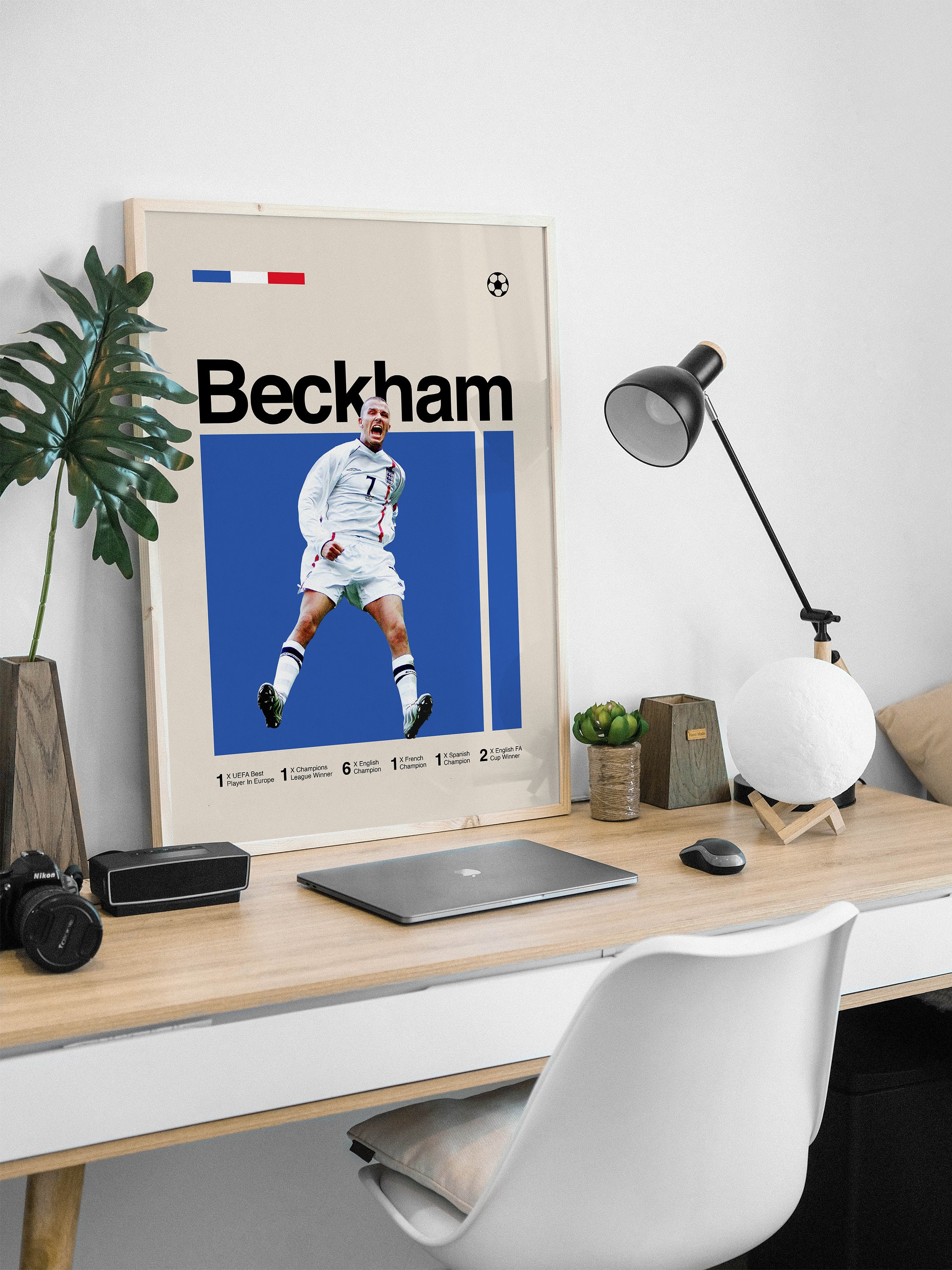 David Beckham Poster- Perfect for Fans! • England Footballer ...