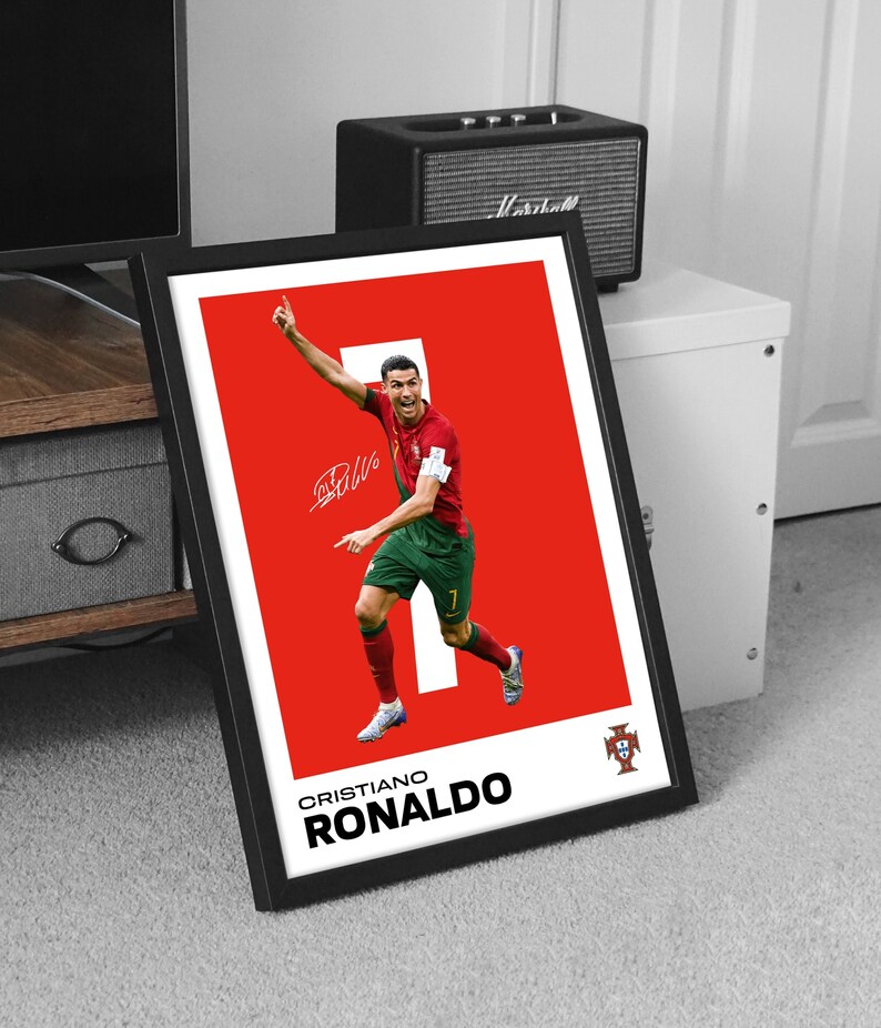 Cristiano Ronaldo Poster Perfect for Fans Portugal Football, 11x14 ...