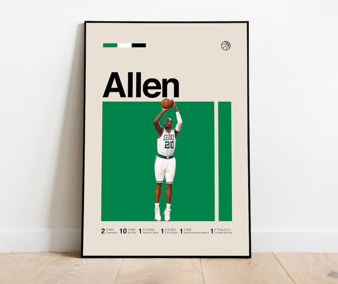 Ray Allen Poster • Classic R Allen Art for Fans, Mid-century Modern ...