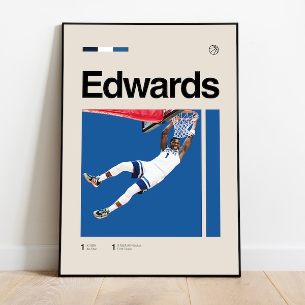 Anthony Edwards Wall Art - Etsy