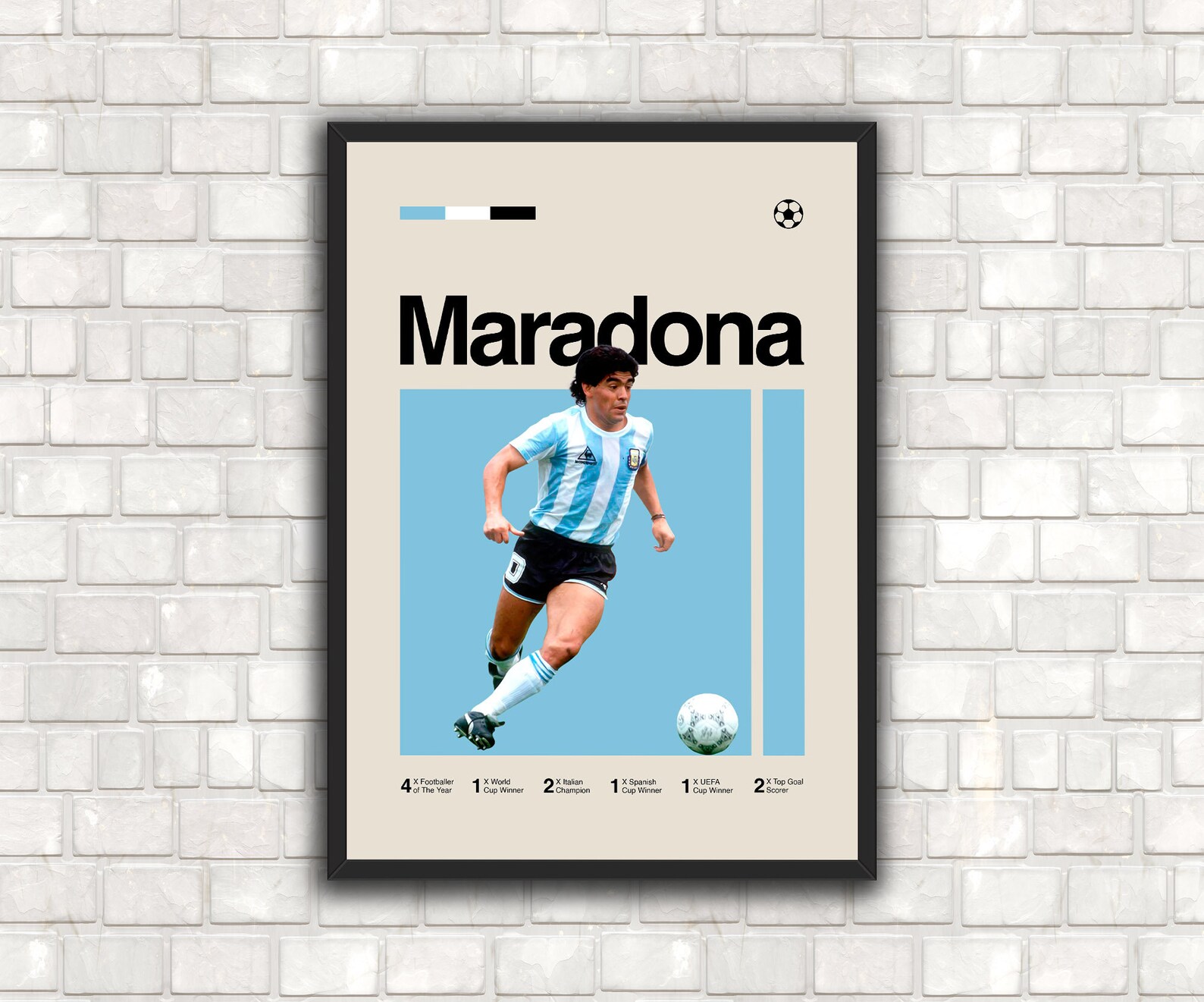 Diego Maradona Poster - Perfect for Fans! • Argentina Football Art ...