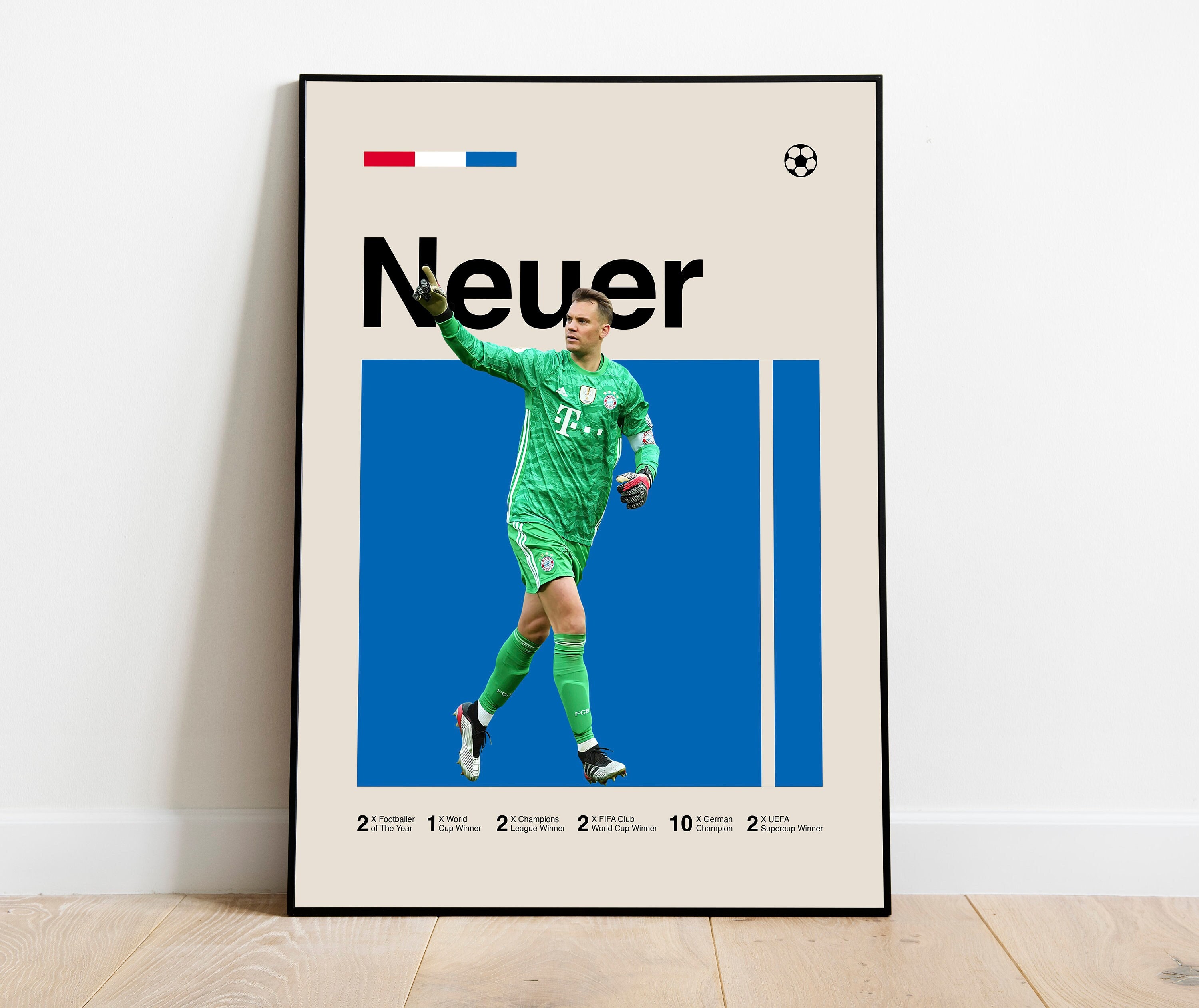Manuel Neuer Poster- Perfect for Fans! • FC Bayern Munich, Minimalist ...