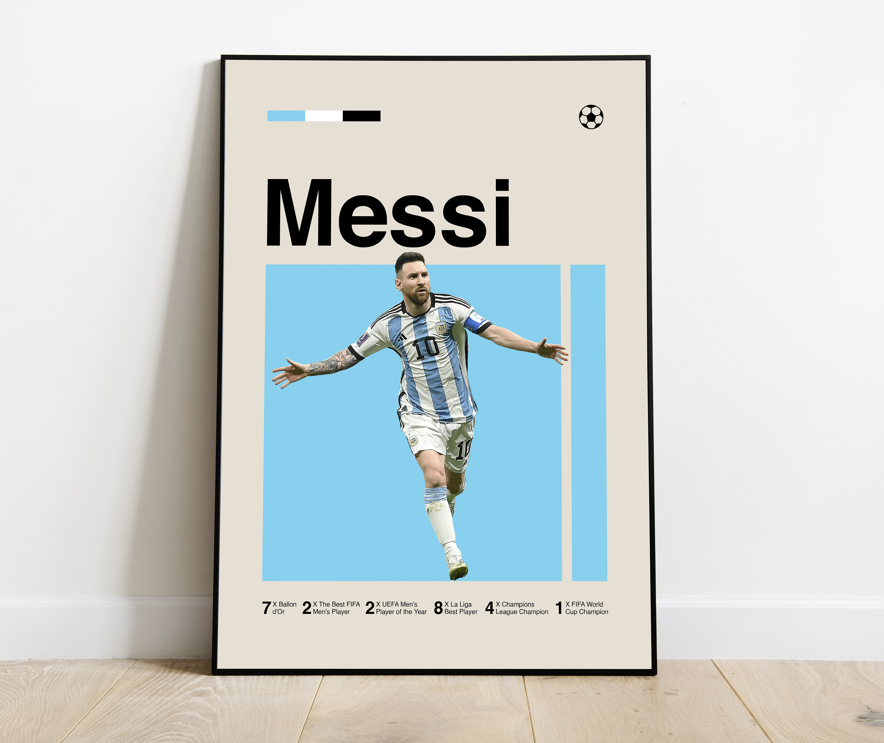 Soccer Legends Poster - Messi Ronaldo Mbappe Neymar Art Print ...