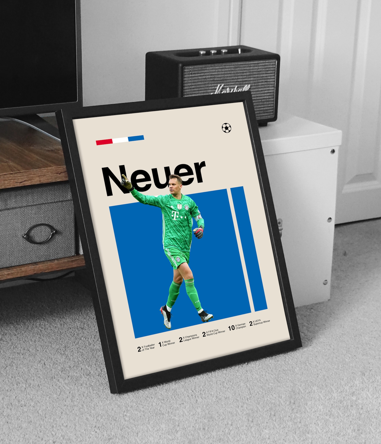 Manuel Neuer Poster- Perfect for Fans! • FC Bayern Munich, Minimalist ...