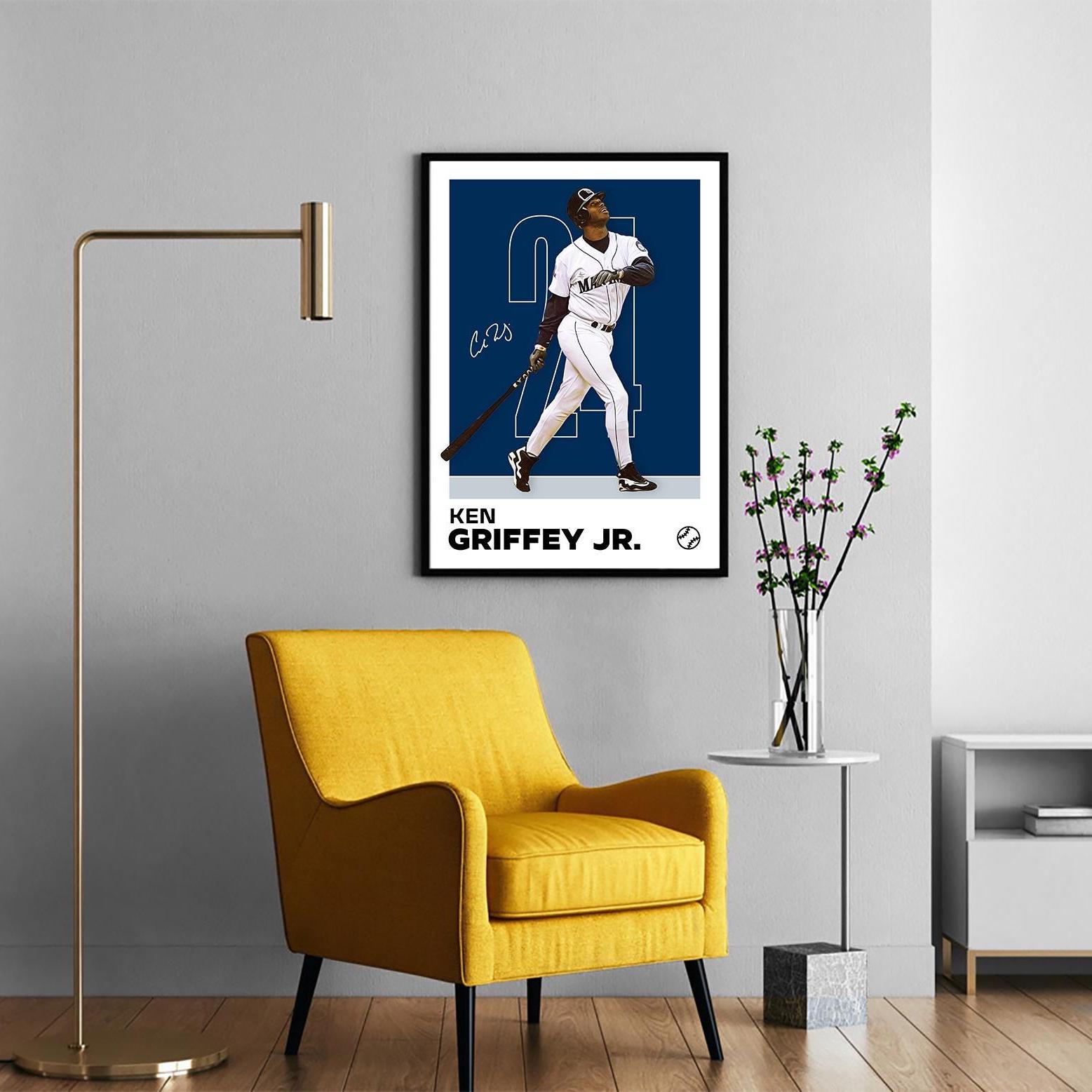 Ken Griffey Jr. Poster - Minimalist Baseball Art Print for Fans ...