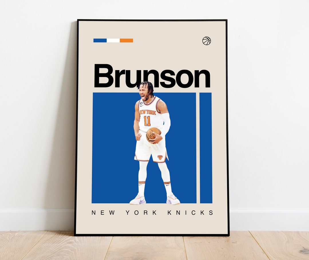 Jalen Brunson Poster- Perfect for Fans! • New York Knicks, NBA Print ...
