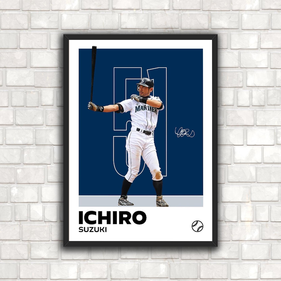 Ichiro Suzuki Poster - Perfect for Fans! • Ichiro Artwork, Sports ...