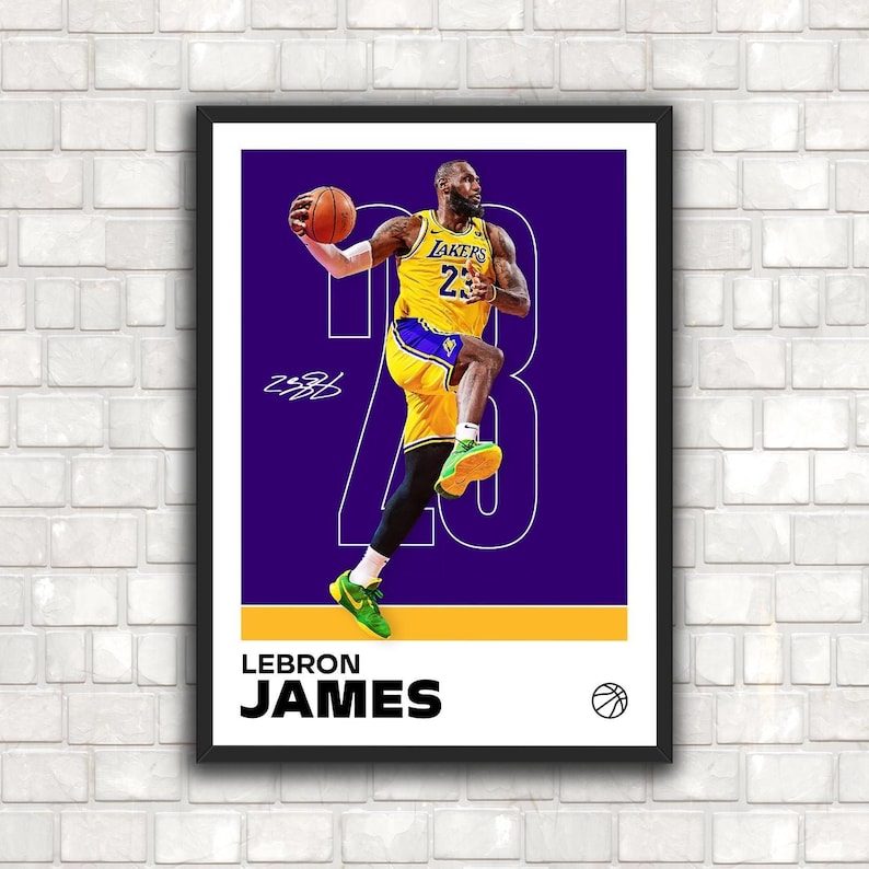 Lebron James Poster - Perfect for Fans! • King James Artwork, Sports ...