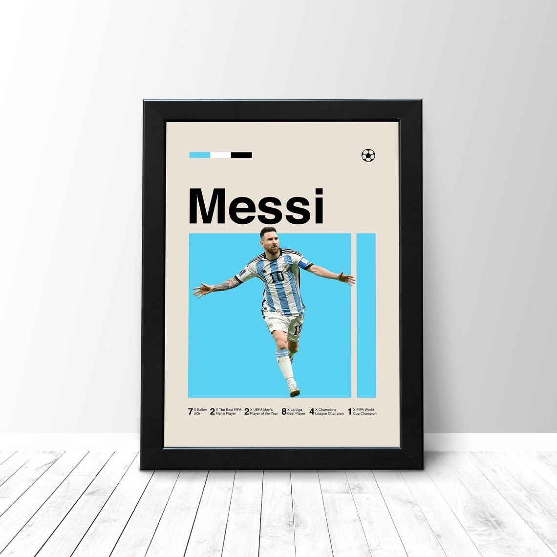Lionel Messi Poster Messi Print, Messi Wall Art, Argentina Football ...